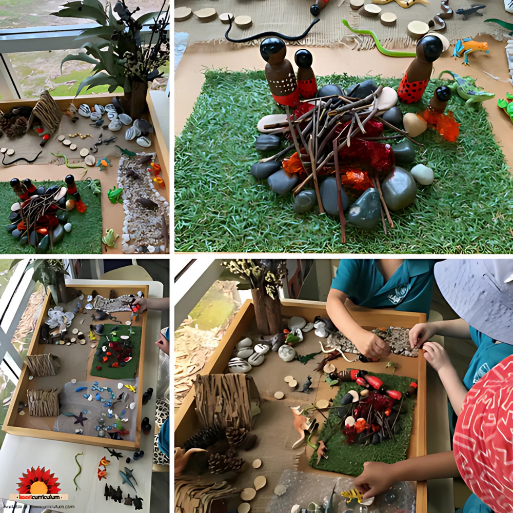 Aboriginal Peg Dolls - Red | Koori Curriculum