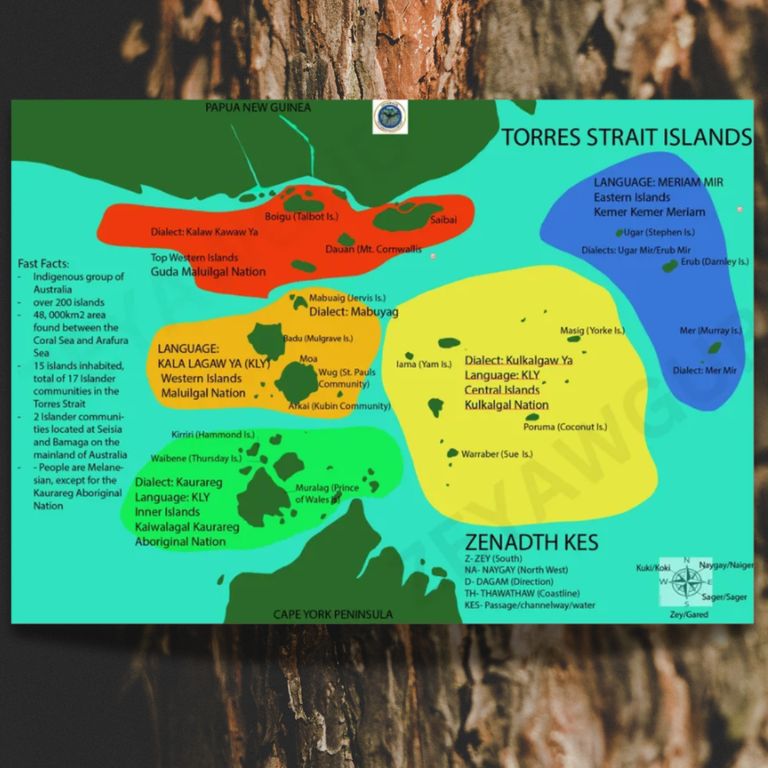 A1 Map of Zenadth Kes | Koori Curriculum