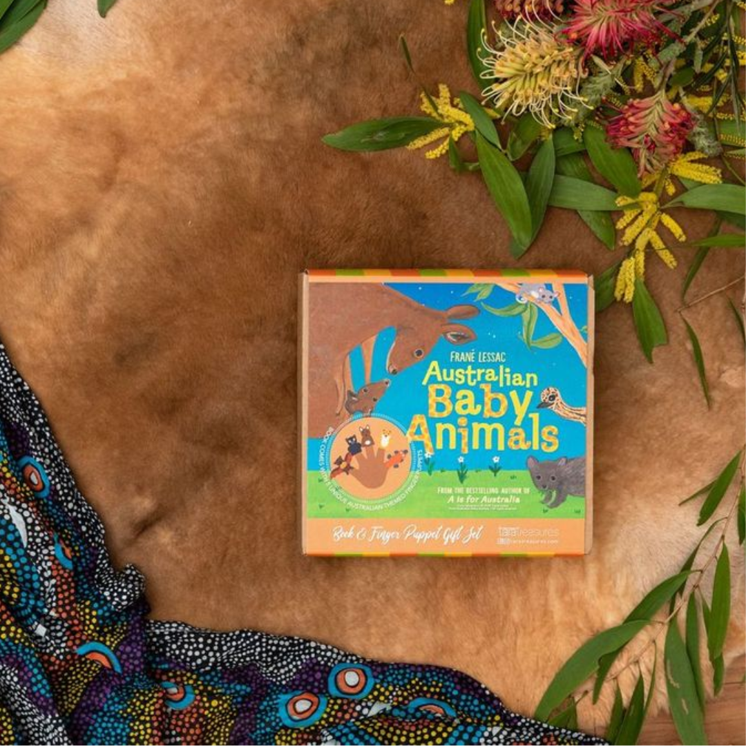 "Australian Baby Animals" By Frané Lessac (Book and Finger Puppet Set ...